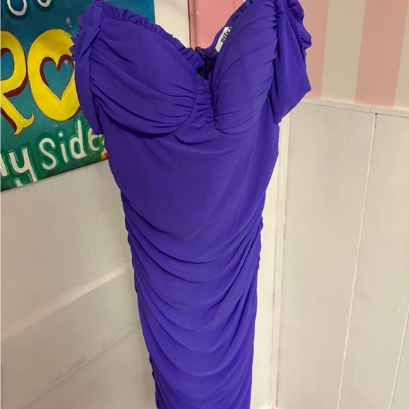 privy | Dresses | Privy Strapless Purple Dress | Poshmark